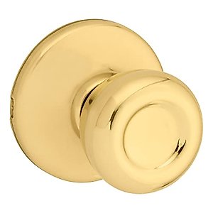 Kwikset 92001-513 Tylo Hall & Closet Knob in Polished Brass