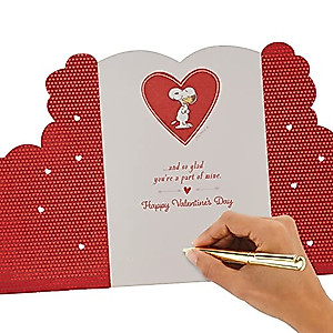 Hallmark Peanuts Valentine's Day Card (Snoopy Hugging Woodstock)