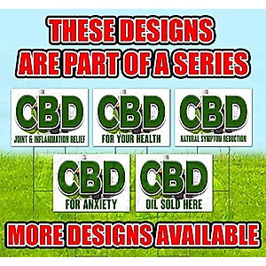 CBD Dispensary Corrugated Plastic Yard Sign, Bandit, Lawn, Decorations, New, Advertising, USA (18"x24")