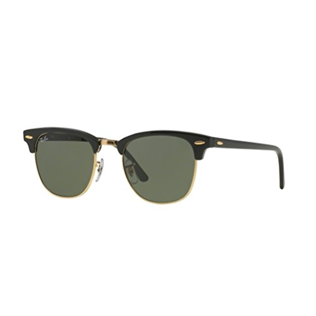 Ray Ban Sunglasses Clubmaster 3016 (51 mm, Black Solid Lens)