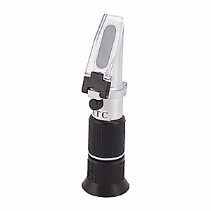 Brix Refractometer, Plastic Aluminum 3 in 1 Refractometer Clear Display Cover Plate Adjustable Eyepiece High Accuracy for Chemistry