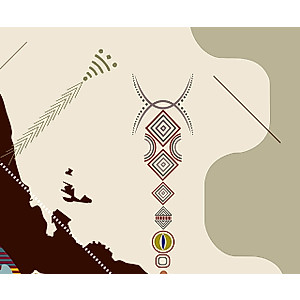 Eritrea Map Art Print Asmara Poster East African Abstract Painting Decor Unframed