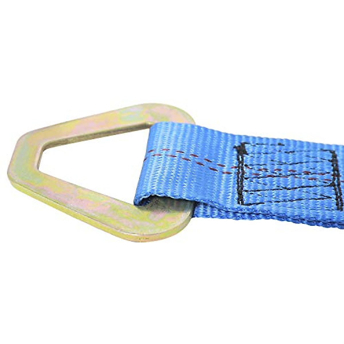 NovelBee 4 Pack of 24 x 2" Axle Strap with Protective Sleeve and D-Ring for Securing Car Transport (Blue)