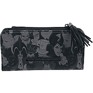 Loungefly Disney Villains Debossed All Around Faux Leather Zip Wallet (one size, Multi)