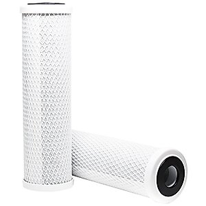 CFS – 2 Pack Activated Carbon Block Water Filter Cartridges Compatible with GE GXRM10RBL Models – Remove Bad Taste and Odor – Whole House Replacement Filter Cartridge – 5 Micron – White
