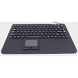 Industrial Computers Inc. Mini Keyboard with Touchpad IP68 Waterproof Rugged Silicone KBSI-87-TP