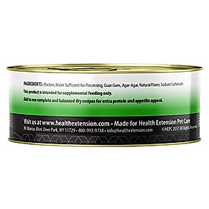 Health Extension Wet Dog Food, Gluten and Grain-Free, Healthy Natural Food Canned for Puppies, Chicken Recipe (5.5 Oz / 156 g) (Pack of 24)