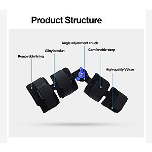 Hinged Knee Brace ROM Knee Brace For Arthritis Joint Pain Meniscus Tear For Knee Injury Recovery Relieve Knee Burden Length Angle Adjustment Carbon Fiber Material Adjustable Knee Immobilizer