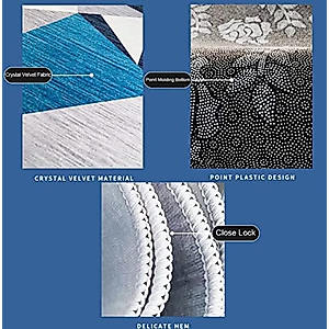 Blue Green 3D Optical Illusion Area Rugs Geometric Swirl Pattern Carpets for Bathroom Office Decor Rugs Indoor Floor Mats 35 * 24 Inches