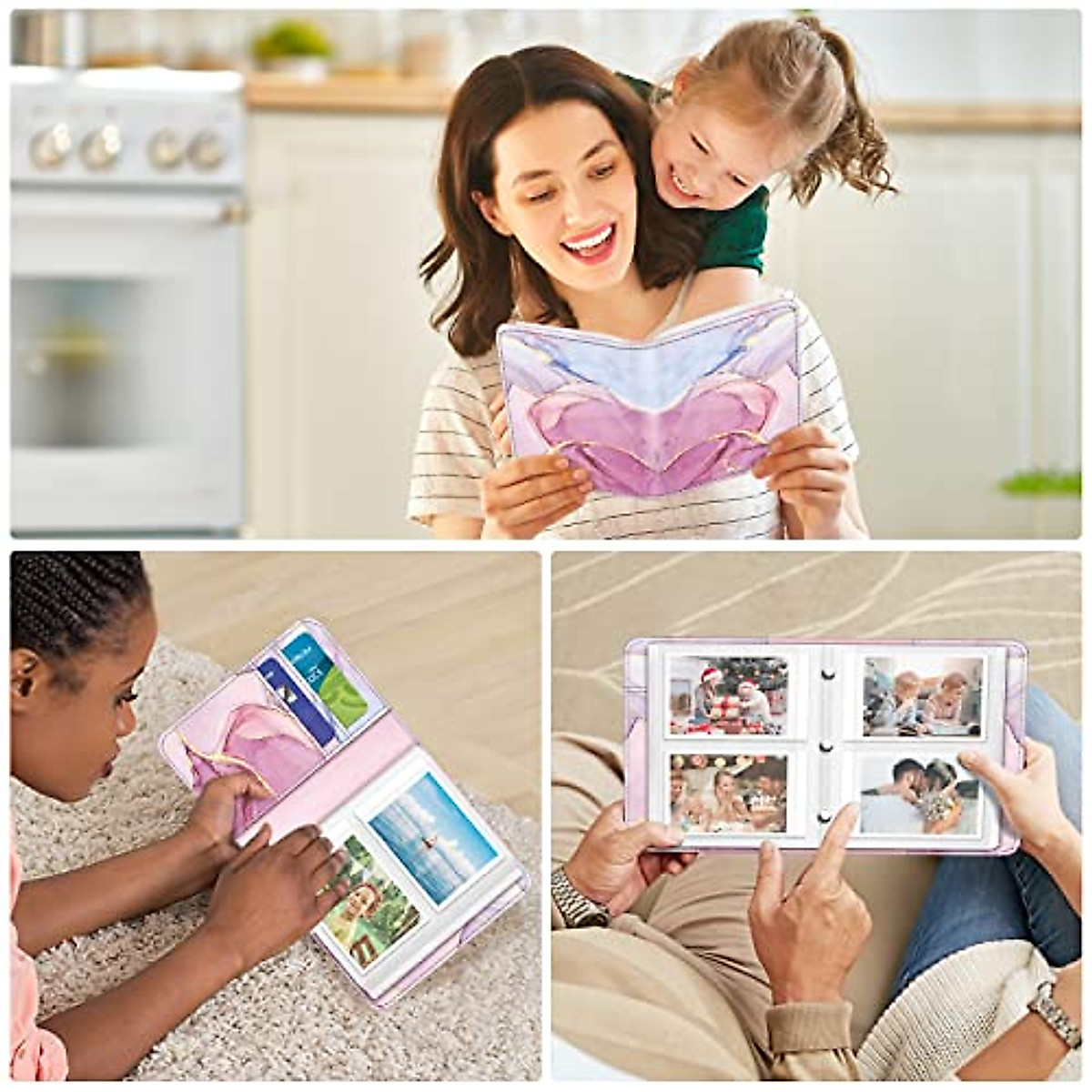 Fintie Mini Photo Album for 3-Inch Film - 104 Pockets Album for Fujifilm Instax Mini 12/EVO/11/40 Instant Camera & Mini Link 2 Printer