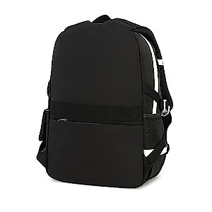 Jaygulf Waterproof Women Laptop Backpack Fashion Girl Daypack Black