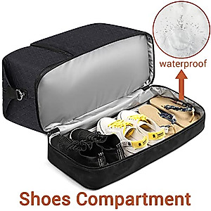 Travel Weekender Bag for Women Overnight Bag with Shoe Compartment Oversized Travel Duffel Bag Carry On Tote with Trolley Sleeve 21" for Weekend Travel Business Trip