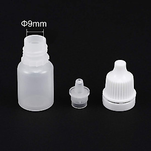 uxcell Plastic Dropper Bottle, 5ml/0.17oz Small Mouth Drop Bottles Empty Squeezable Eye Liquid Dropper Bottle 30pcs