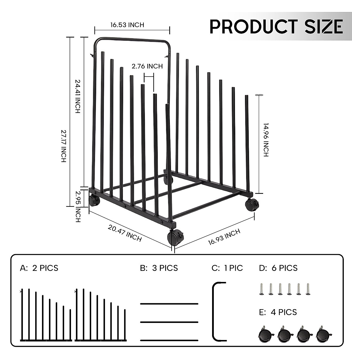 GENMOUS Art Storage Rack with Caster Wheels, Art Drying Rack Metal Storage Stand for Canvas Storage Paint Drying Rack,Drawing Board Stands for Printed Matter,Crafts Drying,Art Studio,Classrooms Easel