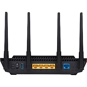 ASUS RT-AX58U Dual Band WIFI Router (RT-AX3000) (Renewed)