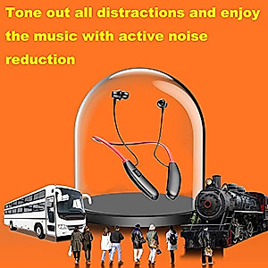Keke Int'l Bluetooth Earbuds with Microphone Headset - Black Headphones with IPX5 Waterproof Rating, Intelligent Noise Reduction, and 200 Hours of Playback
