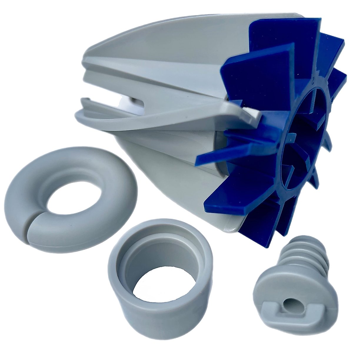 SWASHER No Spray - Pool Cleaner Tail Scrubber for Polaris/Pentair Pool Vac - Replaces Sweep Hose Foam End with Durable Rotating Flexible Sweeper to Improve Pool Cleaning and Reduce Maintenance Cost