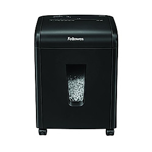 Fellowes 62MC 10-Sheet Micro-Cut Home and Office Paper Shredder with Safety Lock & Powershred Performance Shredder Oil, 12 oz. Extended Nozzle Bottle (35250)