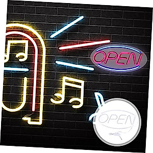 GARVALON opne ambient light business hours sign LED Neon Open Sign Bright LED Open Sign open signs for business large open signs Neon Open light outdoor decorate Acrylic office
