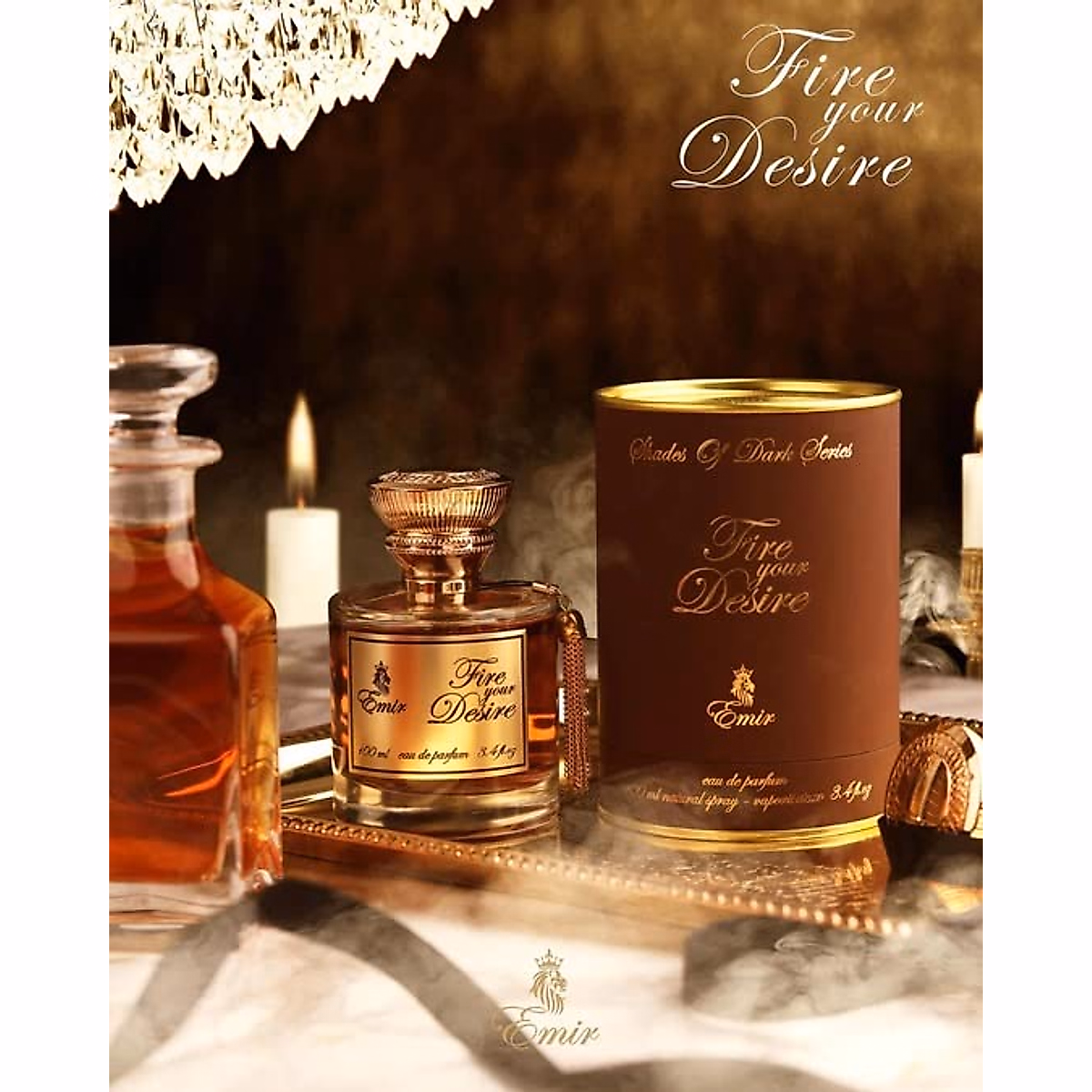 Paris Corner FIRE YOUR DESIRE EDP 3.4 Fl Oz FRAGRANCE UNISEX EMIR SERIES PERFUMES