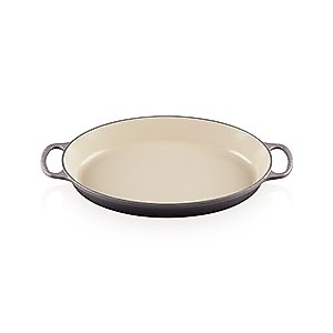 Le Creuset of America Le Creuset Enameled Cast Iron Signature 3QT. Oval Baker-Oyster, 3 Qt. (14.25")