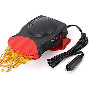 Car Heater 12V Fast Heating Defrost Defogger, That Plug into Cigarette Lighter Portable Automobile Heater Electronic Vehicle Heater Handheld Windscreen Fan 2 in 1 for All Cars