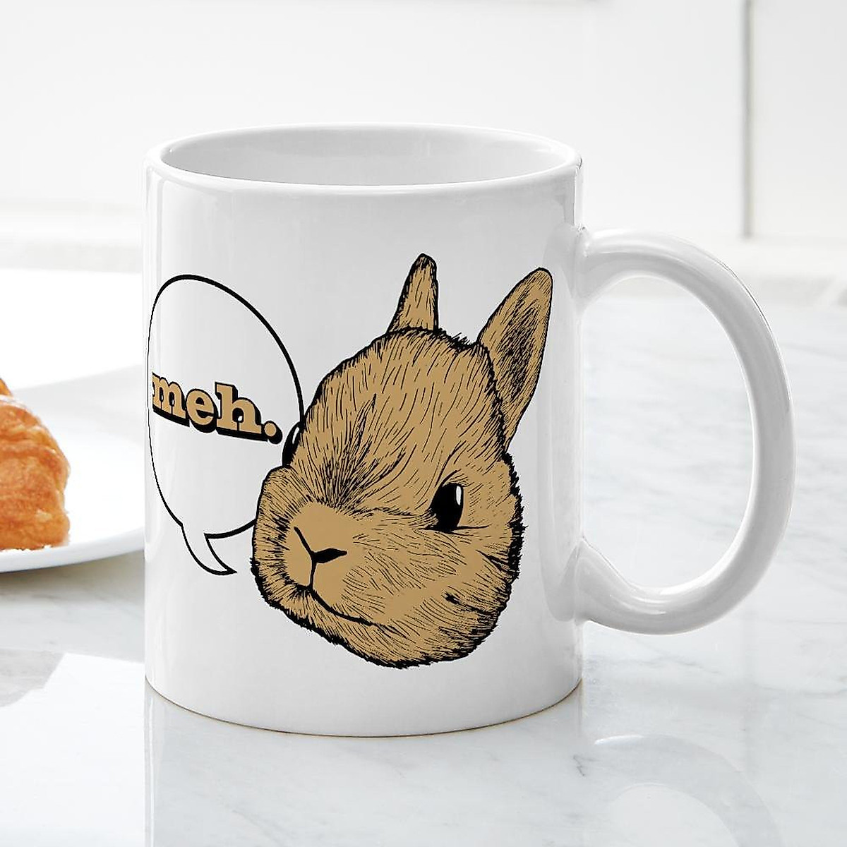 CafePress Rabbit Meh Ceramic Coffee Mug, Tea Cup 11 oz