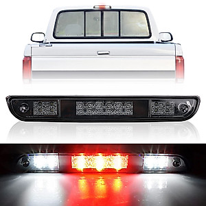 KanSmart 3rd Brake Light LED for 1992-1997 Ford F150 F250 F350 Bronco - Smoked Lens, High Mount, Reliable Performance, Foam Padded Back, 2-Year Warranty
