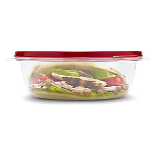 Rubbermaid TakeAlongs Food Storage Container, 5 Cup, 3 Count
