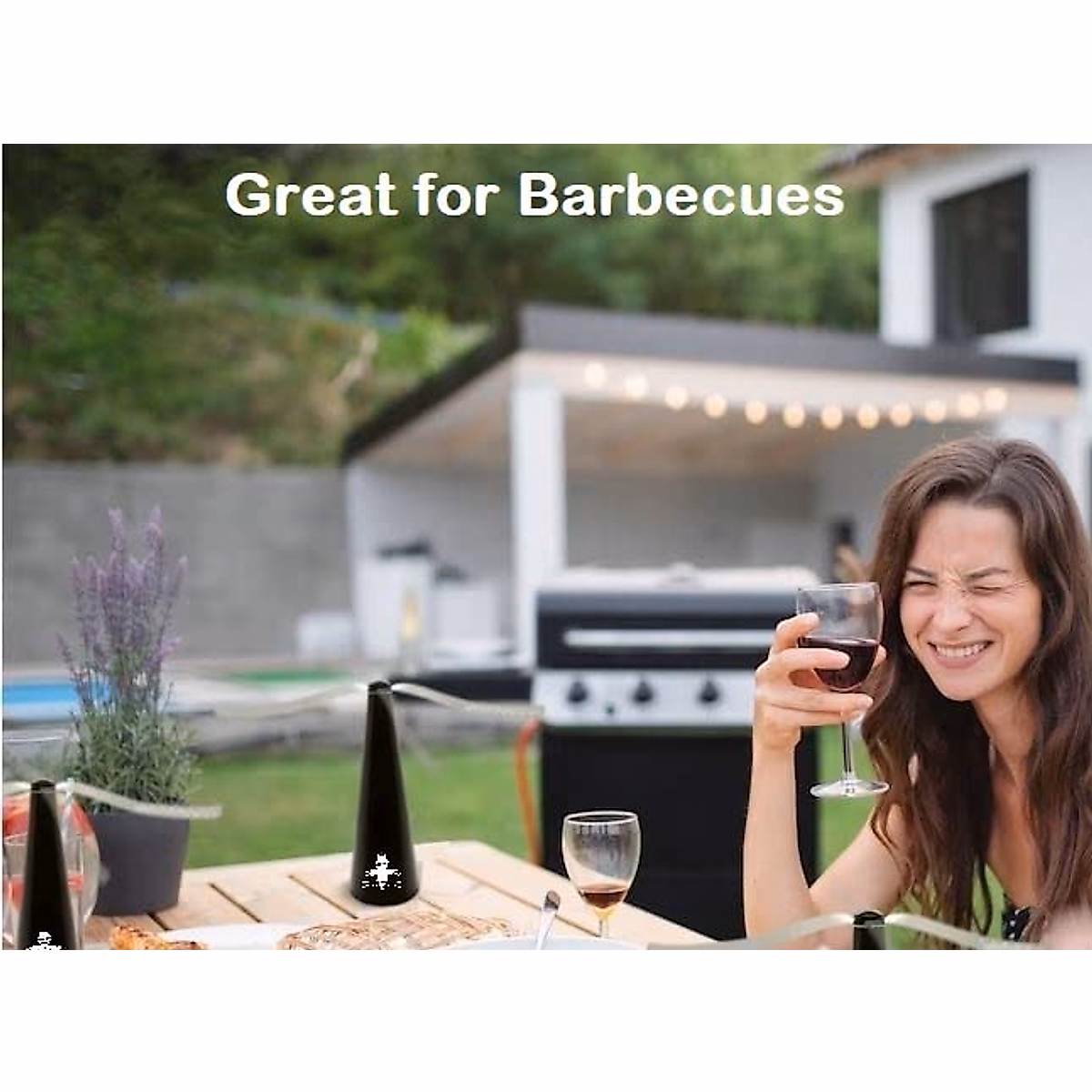 Portable Scarecrow - Flying Pest Repellant Fan (Black) * 1 Scarecrow Per Order *