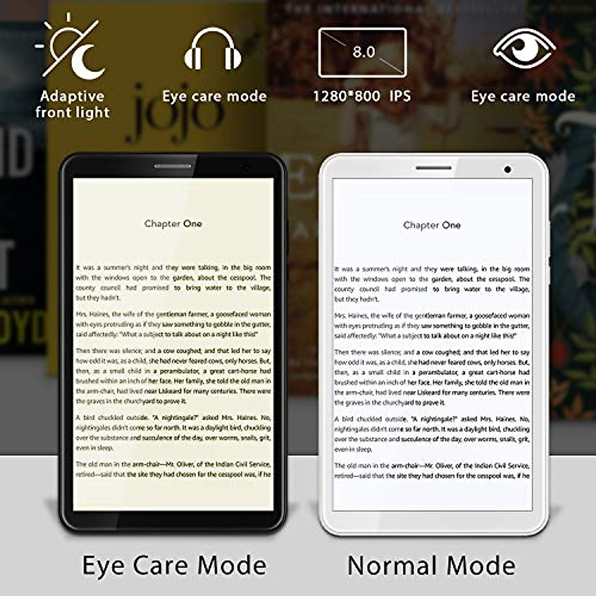 AOYODKG Android Tablet 8 Inch, Android 10 Tablets, 3GB RAM +32GB ROM, Quad Core,1280x800 HD IPS Display, WiFi Version Reading Tablet PC, Bluetooth 5.0, TF 128G Expansion [AYO-Silver]