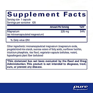 Pure Encapsulations UltraMag Magnesium | Supplement to Support Nutrient Metabolism, Energy Production, Bones, Muscle Relaxation, and Cardiovascular Health* | 120 Capsules