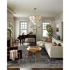 LOLOI Jean Stoffer Bradbury Collection BRU-01 Midnight / Multi 9'-0'' x 12'-0'' Area Rug