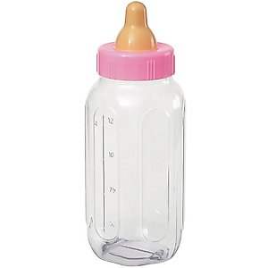 Unique Industries Baby Shower Party Favor: Pink Bottle Banks