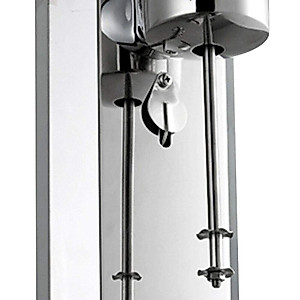 Electric Milkshake Maker, 110V 18000RMP Commercial Stainless Steel Drink Mixer Machine Smoothie Malt Blender with 2 Speed Adjustable (Double Head)