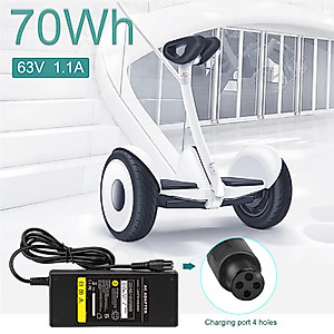 Fancy Buying 4 Prong Scooter Charger 70W 63V 1.1A for Ninebot Mini pro/Mini lite Electric Scooter