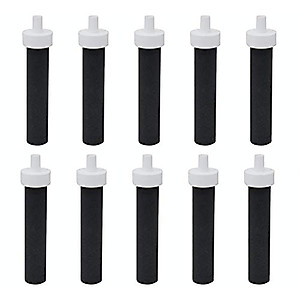 Fette Filter Replacement Filters for Brita Water Bottles – BPA Free Water Filters Compatible with Brita Hard-Sided Bottles & Sport Sided Bottles – Compare to Part #BB06. (Pack of 10)