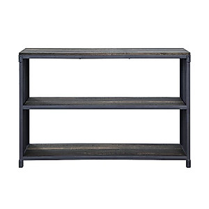 Acme Furniture Cargo Bookshelf, Weathered Oak & Gunmetal Finish