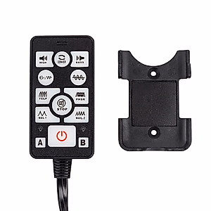 YHAAVALE 9200E Amplifier Police Siren & Black Siren Speaker,DC12V 100W Multi-Tones Wired Handheld Microphone Loudspeaker Emergency Warming PA System for Truck Vehicles