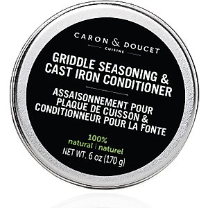 CARON & DOUCET Griddle Seasoning & Cast Iron Conditioner 2 in 1 Formula | Best For Maintaining, Protecting & Conditioning Griddle!