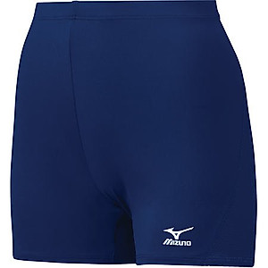 Mizuno 6 Panel Volleyball Short, Navy/White, Small