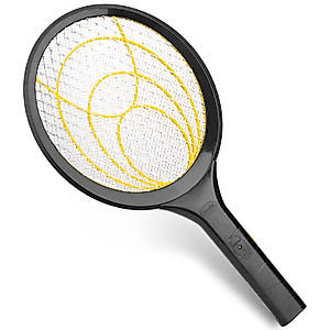 mafiti Electric Fly Swatter Fly Killer Mosquito Zapper Bug Zapper Racket for Indoor Outdoor 2AA Batteries not Included