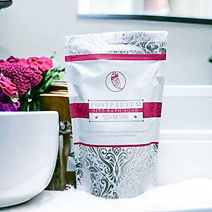 Ninja Mama Sitz Bath Soak Postpartum Relief After Birth Tears and Hemorrhoids. All Natural Dead Sea and Epsom Salts Blend with Essential Oils.Post Partum. 10 oz Pack for 10 Over The Toilet Sitz Baths