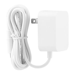 LEFXMOPHY Power Cord Compatible with Hippo Clock Night Light and Sleep Sounds Machine, Barrel Style White AC Adapter Supply Charger with 5ft Cable
