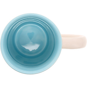 Pavilion - Mimi Inspire 17-ounce Cup, Floral Pattern Coffee Mug, Butterfly Coffee Cup, Spring Summer Kitchen Ideas, Mimi Gifts, Microwave & Dishwasher Safe, 1 Count, Cream