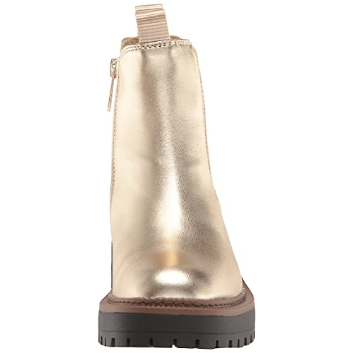 Sam Edelman Girls Laguna Mini Chelsea Boot, Gold Leaf, 2 Big Kid