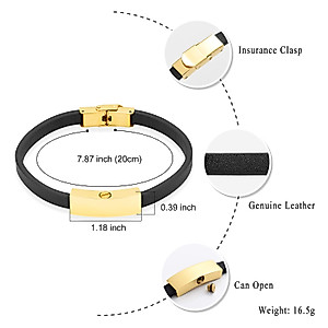 Minicremation Cross Cremation Jewelry Urn Bracelet for Ashes Genuine Leather for Women Men Keepsake Memorial Cuff Bangle Braided Wristband Bracelet for Men