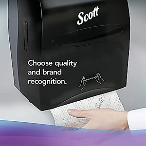 Scott Essential Hard Roll Paper Towel Dispenser (46253), Fast Change Smoke (Black)
