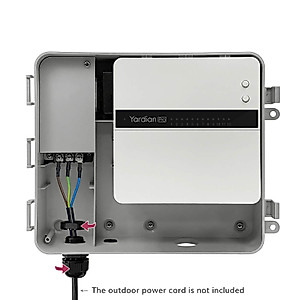 Aeon Matrix Yardian Pro 8 Zone Smart Sprinkler Controller with IP56 UV-Resistant Weatherproof Outdoor Enclosure - Control Buttons, HomeKit, Alexa, Google Assistant, Enhanced Wi-Fi, RJ45