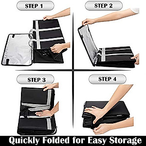 DERABY Insulated Delivery Bag Carrier XXXL 23"x15"x14" Commercial Grade